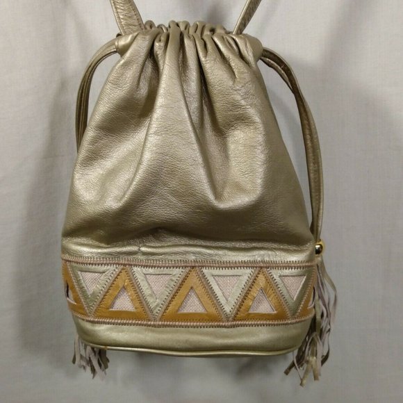 Portofino | Bags | Portofino Collection Gold Leather Purse Shoulder ...